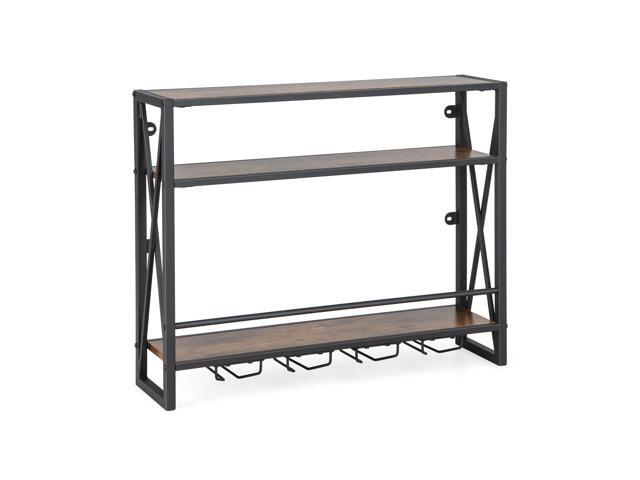 Click here for SlickBlue 3-Tiers Industrial Wall Mounted Wine Rac... prices