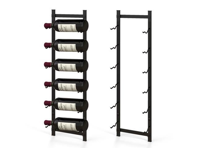 Click here for SlickBlue Rust proof Wall Mounted Wine Rack for 6... prices