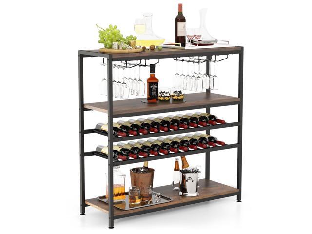 Click here for SlickBlue 5-tier Wine Rack Table with Glasses Hold... prices