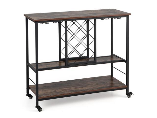 Click here for SlickBlue 3-Tier Wine Bar Cabinet wit 8 Bottles Ra... prices