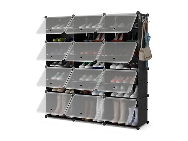 Click here for SlickBlue 12-Cube 48 Pairs Portable Shoe Shelves w... prices
