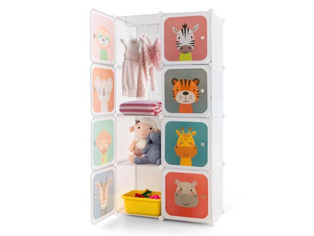 Click here for SlickBlue 8 Cube Kids Wardrobe Closet with Hanging... prices