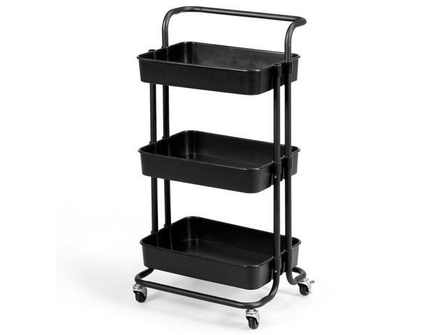 Click here for SlickBlue 3-Tier Utility Cart Storage Rolling Cart... prices