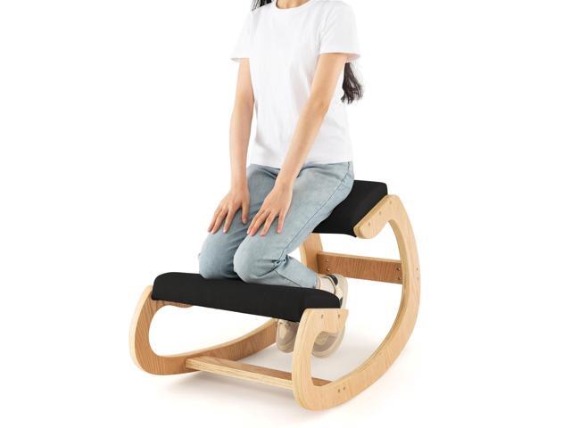 Click here for SlickBlue Wooden Rocking Chair with Comfortable Pa... prices