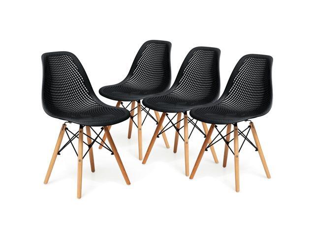 Click here for SlickBlue 4 Pieces Modern Plastic Hollow Chair Set... prices