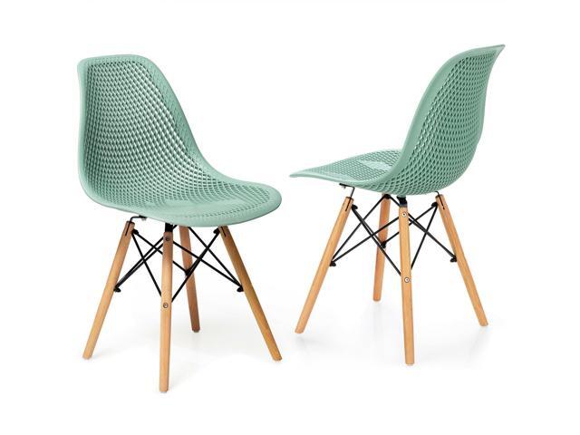 Click here for SlickBlue 2 Pcs Modern Plastic Hollow Chair Set wi... prices