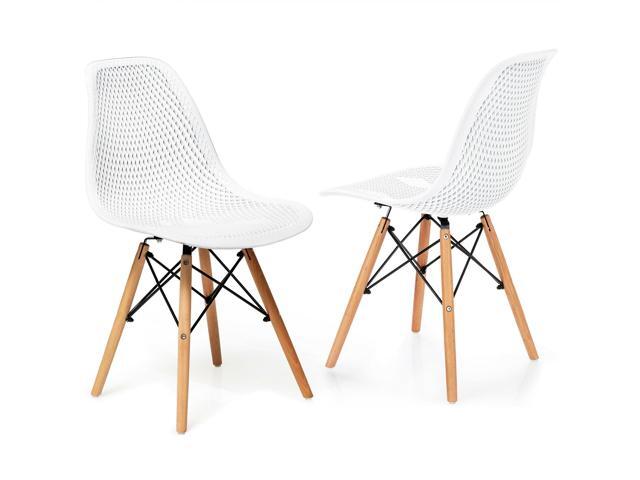 Click here for SlickBlue 2 Pcs Modern Plastic Hollow Chair Set wi... prices