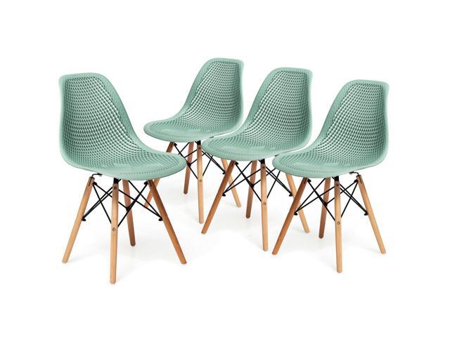 Click here for SlickBlue 4 Pieces Modern Plastic Hollow Chair Set... prices