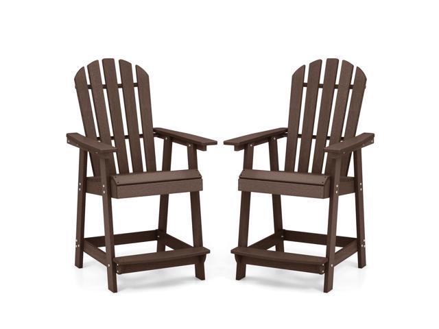 Click here for SlickBlue HDPE Patio Chair with Armrest and Footre... prices