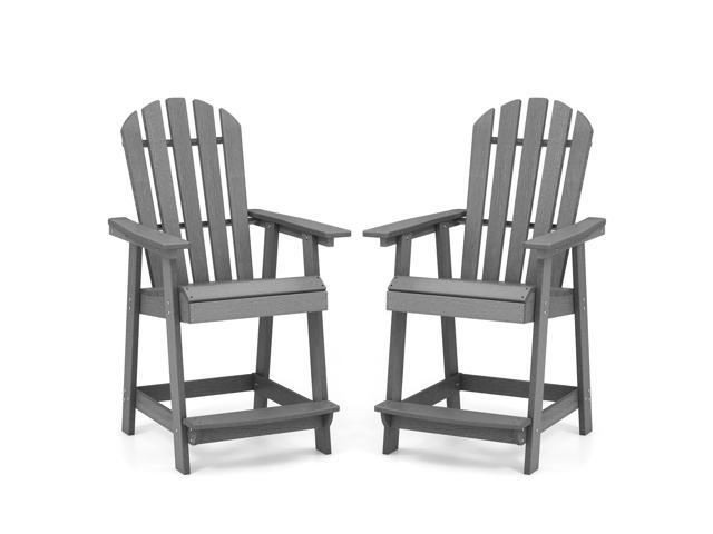 Click here for SlickBlue HDPE Patio Chair with Armrest and Footre... prices