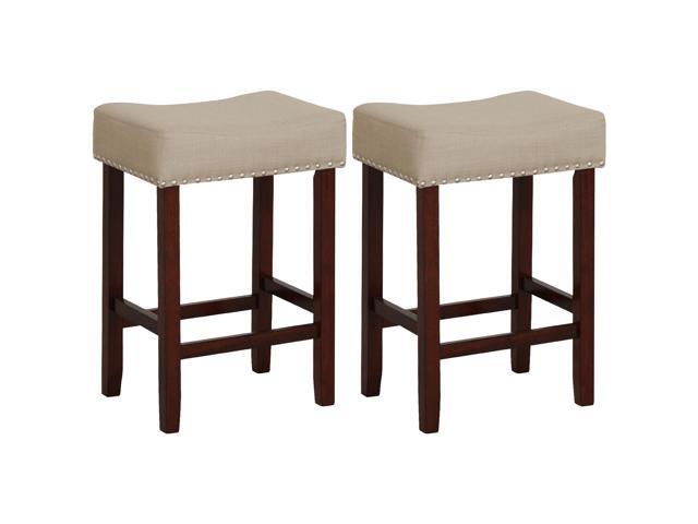 Click here for SlickBlue Set of 2 24 Inch Bar Stool with Curved S... prices