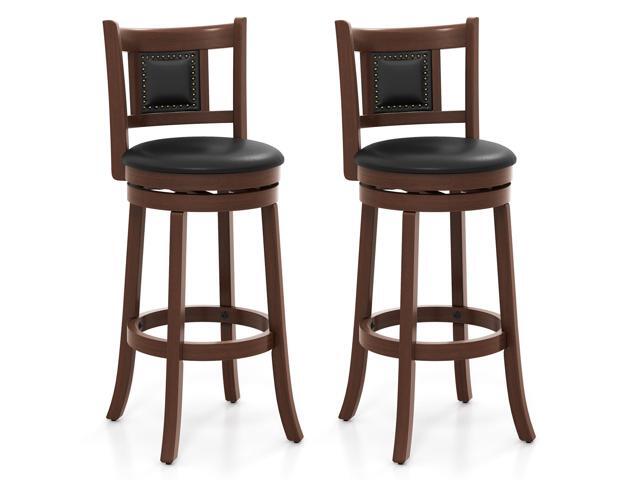 Click here for SlickBlue Upholstered Bar Stools Set of 2 with Cur... prices