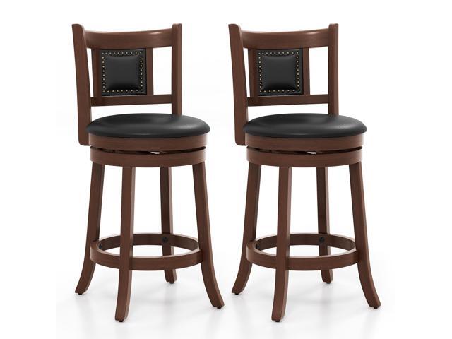 Click here for SlickBlue Upholstered Bar Stools Set of 2 with Cur... prices
