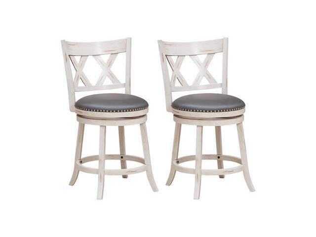 Click here for SlickBlue 25.5 Inch Hand-Antiqued Stool Set of 2 w... prices