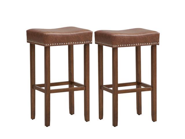 Click here for SlickBlue Upholstered Bar Stools Set of 2 with Foo... prices