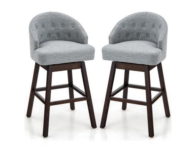 Click here for SlickBlue Set of 2 Swivel Bar Stools with Rubber W... prices