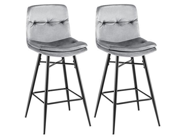 Click here for SlickBlue 2 Pieces 29 Inch Velvet Bar Stools Set w... prices