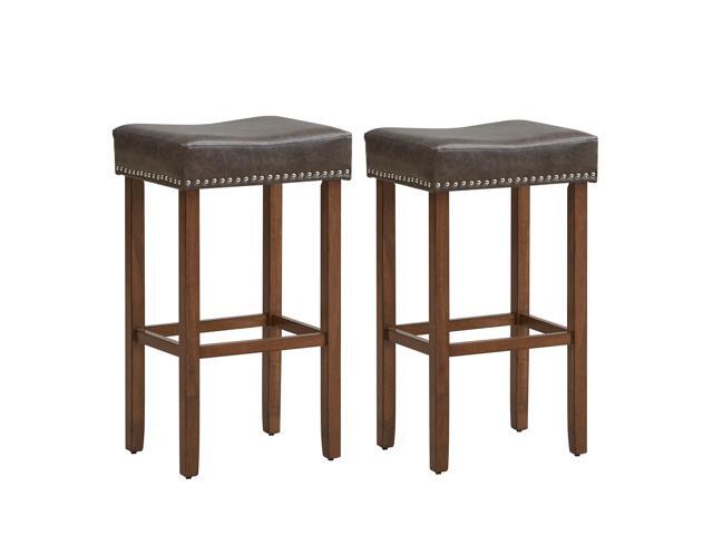 Click here for SlickBlue Upholstered Bar Stools Set of 2 with Foo... prices