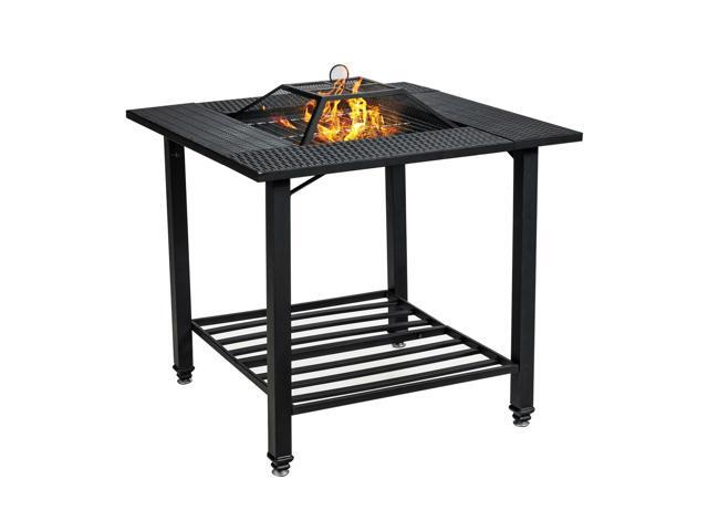 Click here for SlickBlue 31 Inch Outdoor Fire Pit Dining Table wi... prices