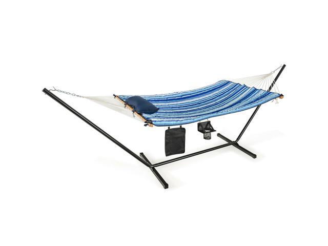 Click here for SlickBlue Hammock Chair Stand Set Cotton Swing wit... prices