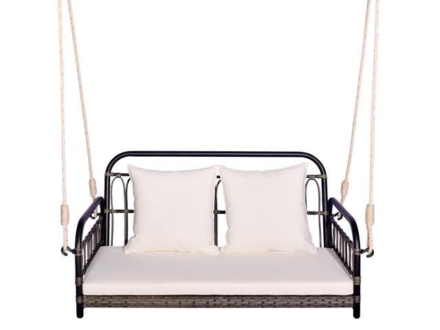 Click here for SlickBlue 2-Person Outdoor Hanging Chair with Rope... prices