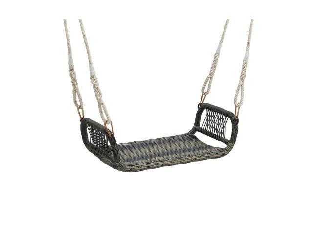 Click here for SlickBlue Wicker Porch Swing Seat with Cozy Armres... prices