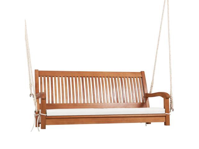 Click here for SlickBlue 2-Person Hanging Porch Swing Wood Bench... prices