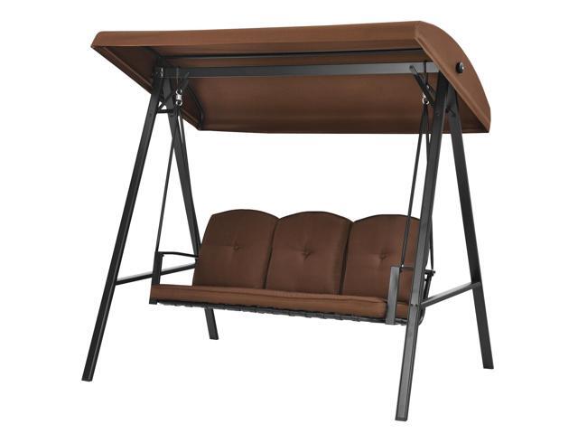 Click here for SlickBlue Outdoor 3-Seat Porch Swing with Adjust C... prices