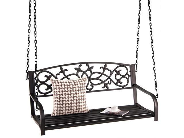 Click here for SlickBlue 2-Person Outdoor Porch Metal Hanging Swi... prices