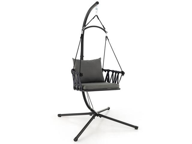 Click here for SlickBlue Hanging Swing Chair with Stand-Grey prices