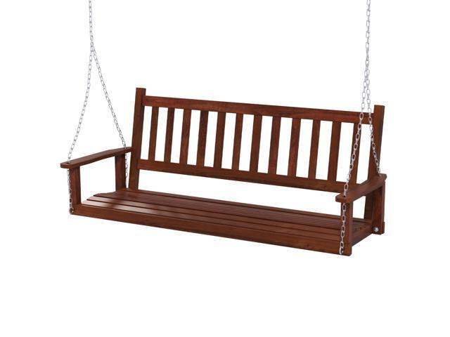 Click here for SlickBlue 3-Person Wooden Outdoor Porch Swing with... prices