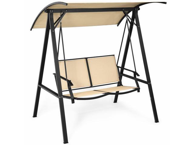 Click here for SlickBlue Outdoor Porch Steel Hanging 2-Seat Swing... prices