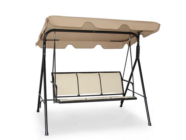 Click here for SlickBlue 3 Person Steel Frame Patio Swing with Po... prices