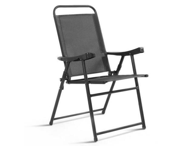 Click here for SlickBlue Set of 4 Folding Sling Chairs with Armre... prices