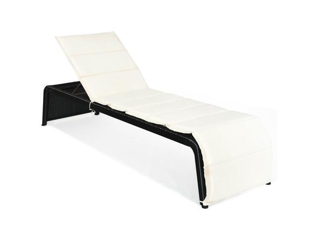 Click here for SlickBlue Patio Rattan Lounge Chair Back Adjustabl... prices