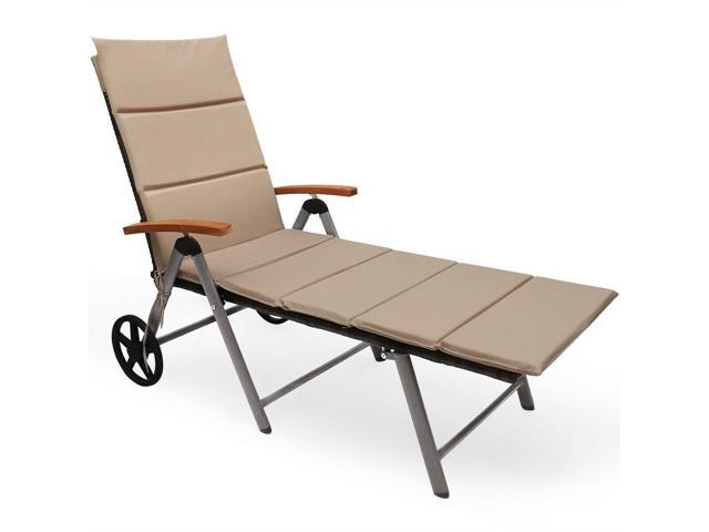 Click here for SlickBlue Outdoor Chaise Lounge Chair Rattan Loung... prices