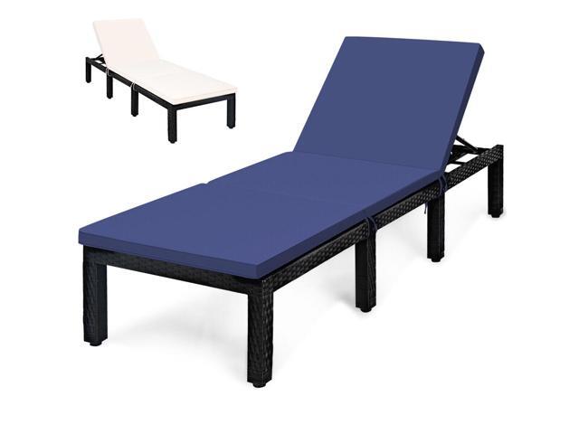 Click here for SlickBlue Patio Rattan Cushioned Height Adjustable... prices