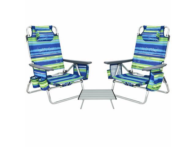 Click here for SlickBlue 2 Packs 5-Position Outdoor Folding Backp... prices