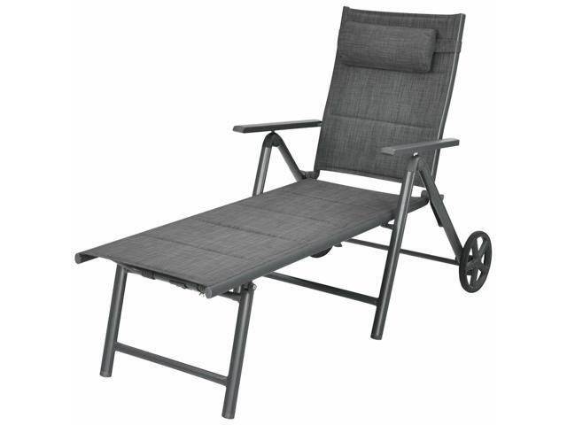 Click here for SlickBlue Patio Reclining Chaise Lounge with Adjus... prices