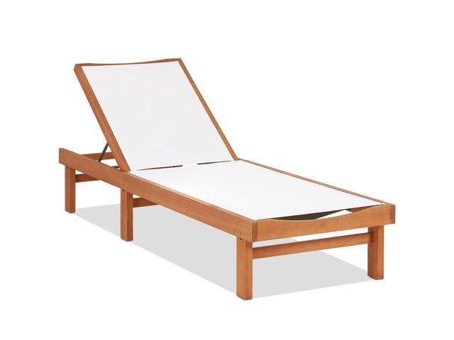 Click here for SlickBlue Outdoor Wood Chaise Lounge Chair with 5-... prices