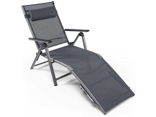 Click here for SlickBlue Outdoor Aluminum Chaise Lounge Chair wit... prices