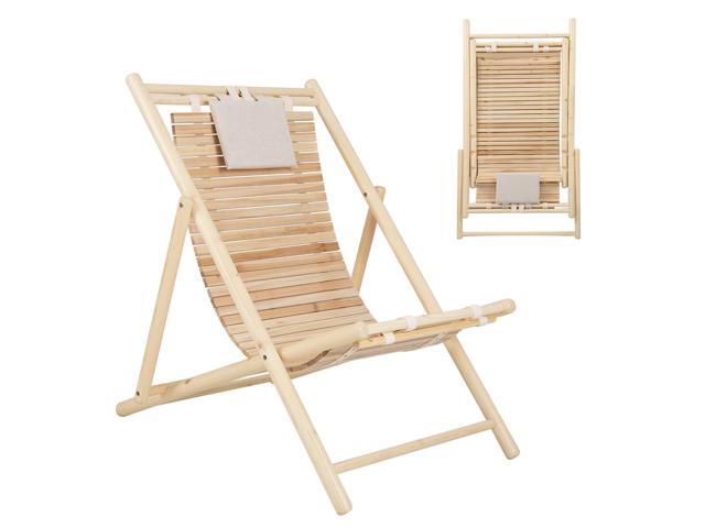 Click here for SlickBlue Solid Fir Wood Lounge Chair with 3-Level... prices
