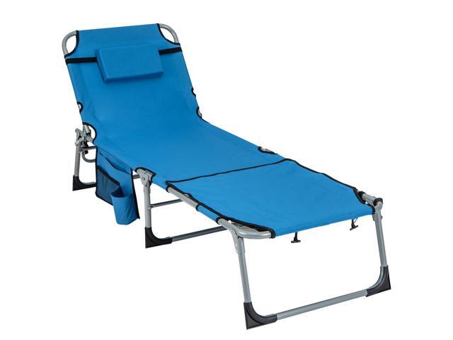 Click here for SlickBlue 5-position Outdoor Folding Chaise Lounge... prices