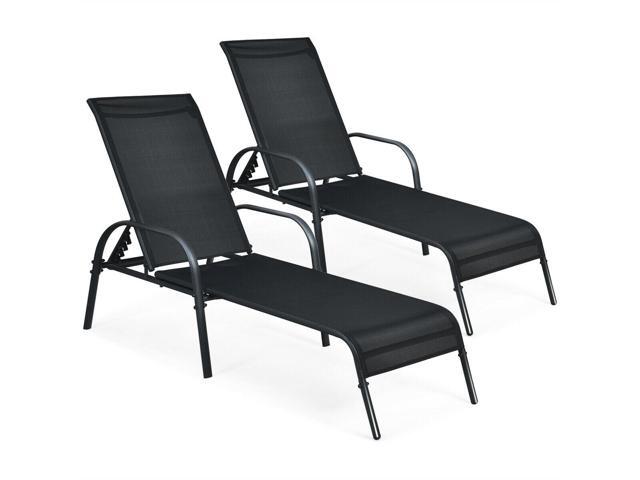 Click here for SlickBlue 2 Pcs Outdoor Patio Lounge Chair Chaise... prices
