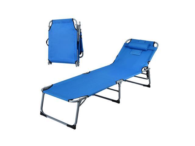 Click here for SlickBlue Folding Chaise Lounge Chair with Face Ho... prices