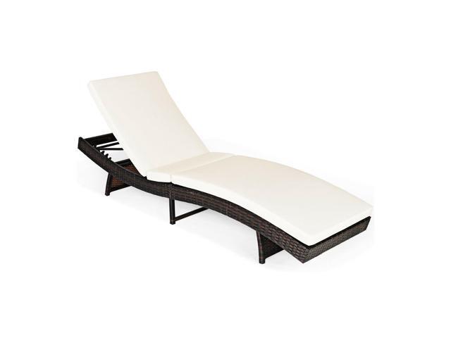 Click here for SlickBlue Patio Folding Chaise Lounge with 5 Adjus... prices