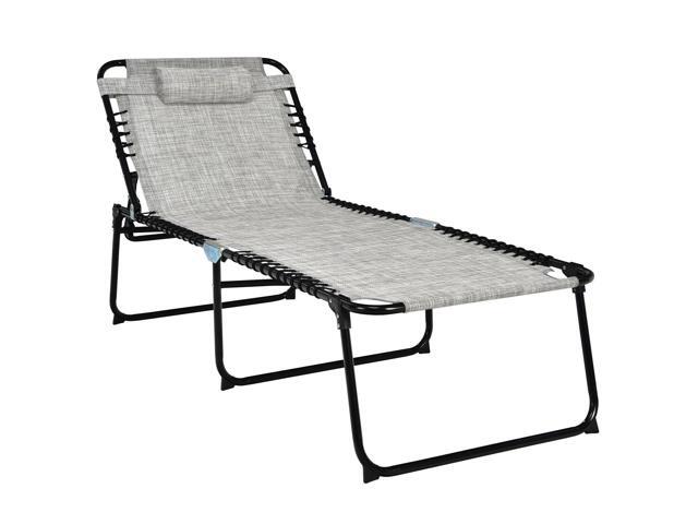 Click here for SlickBlue 4 Position Folding Lounge Chaise with Ad... prices