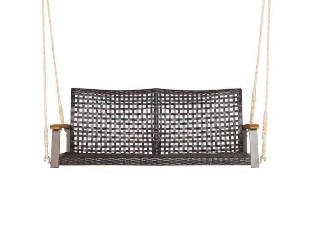 Click here for SlickBlue 2-Person Rattan Hanging Porch Swing Chai... prices