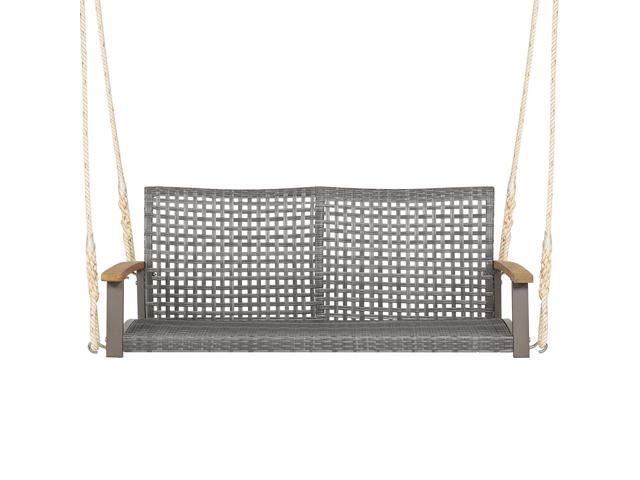 Click here for SlickBlue 2-Person Patio Wicker Hanging Swing Chai... prices
