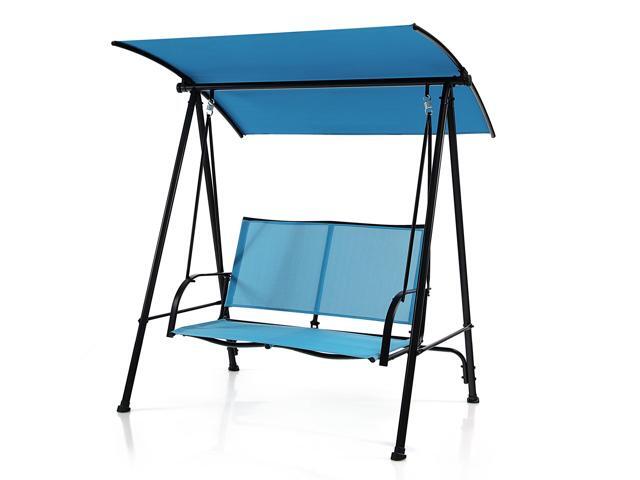 Click here for SlickBlue 2-Seat Outdoor Canopy Swing with Comfort... prices